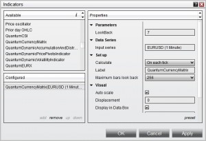 Installing and configuring – Currency Matrix Indicator for NinjaTrader 8 | Quantum Trading ...