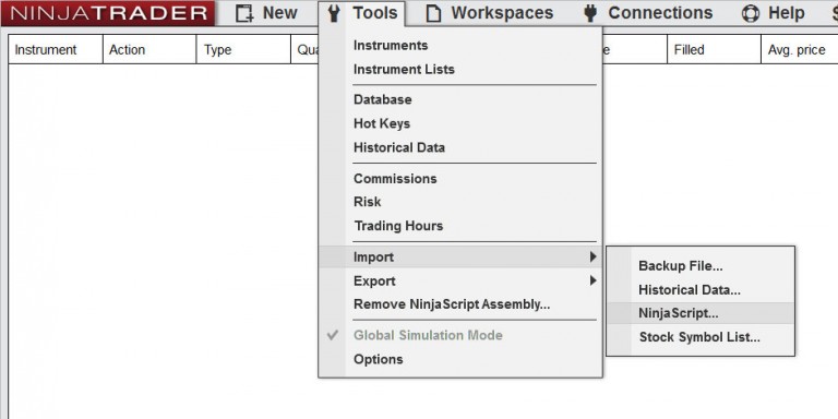 Legacy version – installation and activation guide for NinjaTrader 8 | Quantum Trading ...