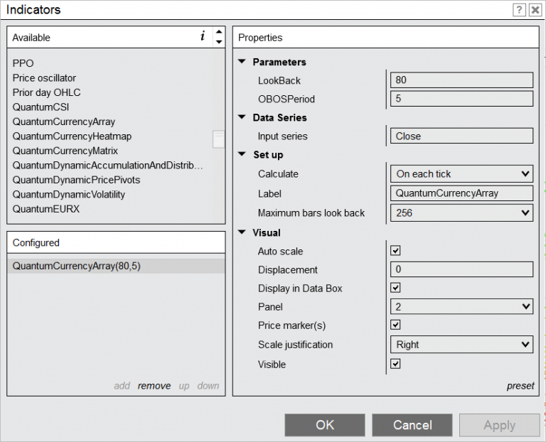 Installing And Configuring Currency Array Indicator For Ninjatrader 8