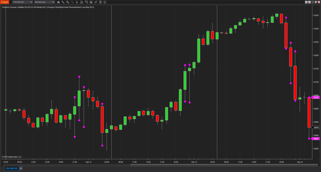Dynamic Volatility For Ninjatrader 8 Information And Configuration Quantum Trading